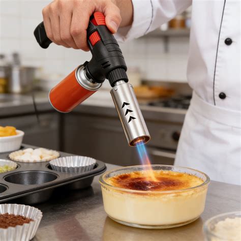Culinary Kitchen Blow Torch Propane Fueled Cooking Torch For Searing