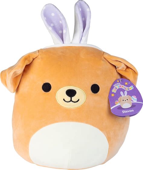 Squishmallows 10 Stevon The Golden Retriever With Bunny