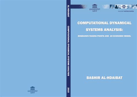 Pdf Computational Dynamical Systems Analysis Bogdanov Takens Points