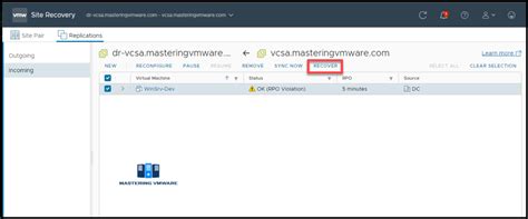 How To Recover VM In VSphere Replication 8 Mastering VMware