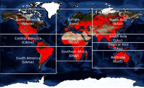 Regional Partitions As Defined In Kaiser Et Al 2012 That Are Used In Download Scientific