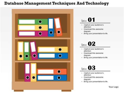 Database Management Techniques And Technology Flat Powerpoint Design Presentation Powerpoint
