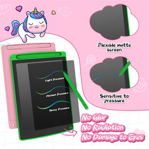 Tablet De Escrita Lcd Leyaoyao De 85 Polegadas Pacote Com 2 Bolsas