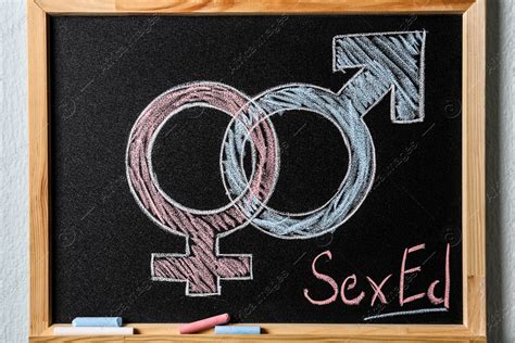 Gender Symbols And Text SEX ED Written On Small Blackboard Stock Photo Download On Africa