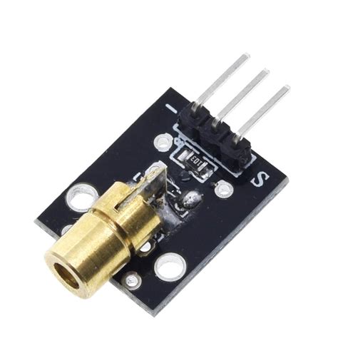 Ky 008 3pin 650nm Red Laser Transmitter Dot Diode Copper Head Module For Arduino Diy Kit Ask