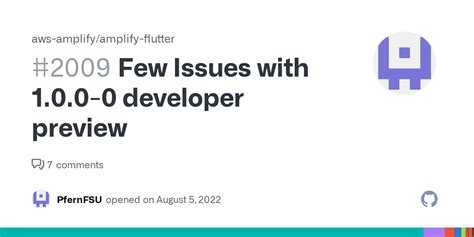 Few Issues With 100 0 Developer Preview · Issue 2009 · Aws Amplify