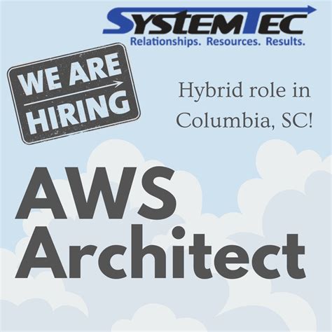 Systemtec On Linkedin Awscloudengineer Awsdevops Awsarchitect Devsecops Columbiasc Scjobs