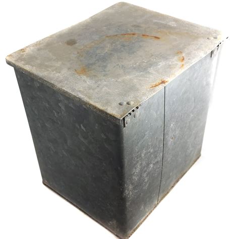 Vintage Dairylea Insulated Galvanized Porch Box Glass Milk Bottle Dairy