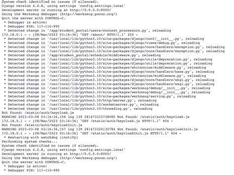 Django Restarted Trigger File Change On Every Request When Using Runserver Plus Mystery