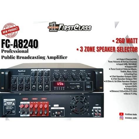 Jual Amplifier Firstclass Fc A8240 First Class Fca 8240 Ampli Toa Jual Amplifier Firstclass Fc A8240 First Class Fca 8240 Ampli Toa