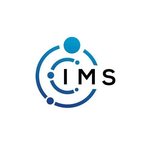IMS Letter Technology Logo Design On White Background IMS Creative Initials Letter IT Logo