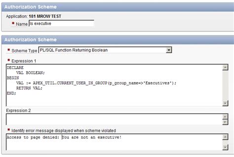 Security Authorization And User Roles In Oracle Apex Stack Overflow