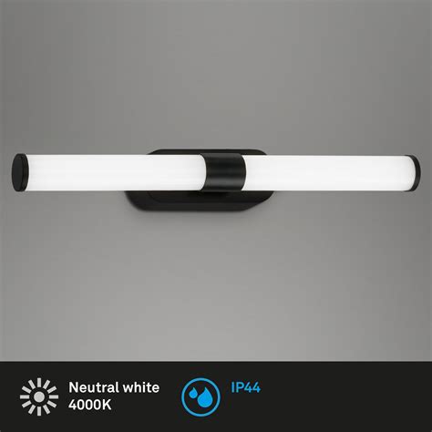 Runt Led Wall Light Ip44 Direct 4 000 K Black Uk