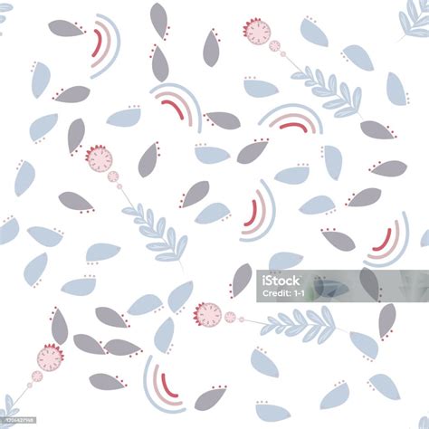 꽃무늬 숲 스타일로 만든 유치한 매끄러운 패턴 부드러운 색상으로 제작된 디자인 요소 배경 또는 배경 화면 포장 지 웹 페이지 어린이 보육 엽서 핸드메이드 앨범에 사용할 수