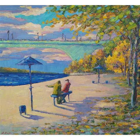 Купить картину Осенний пляж в Москве от художника Кириллова Анастасия