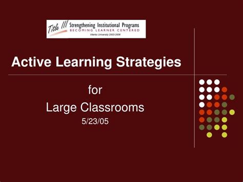 Ppt Active Learning Strategies Powerpoint Presentation Id 2402653