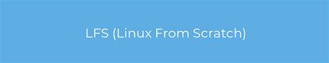Lfs Linux From Scratch Seoxan