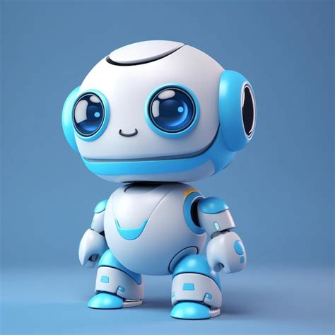 Premium Ai Image Cute Mini Robot
