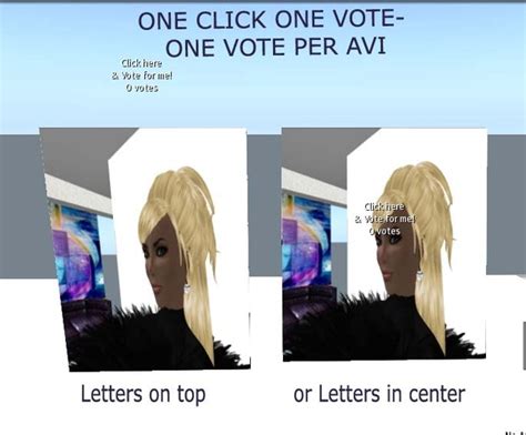 Second Life Marketplace Vote Voting Fp Script One Avi One Vote Only