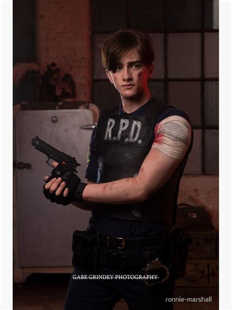 Leon Kennedy Resident Evil 2 Cosplay Print 5 Poster For Sale By