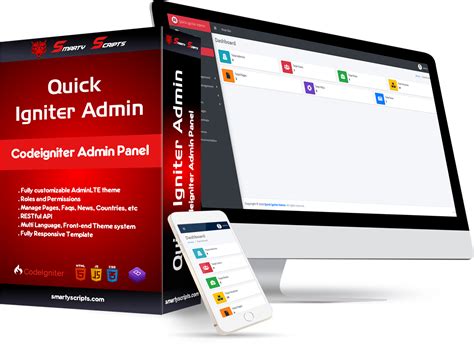 Smarty Scripts Quick Igniter Admin Codeigniter Admin Panel