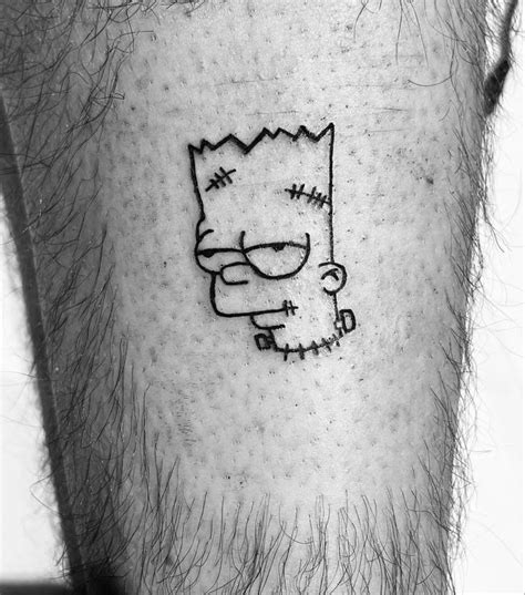 Frankenstein Bart Simpson Tattoo