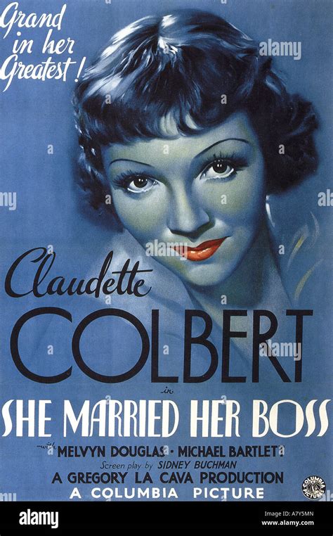 She Married Her Boss Poster For 1935 Columbia Film With Claudette