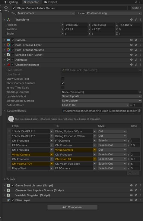 Transitioning From Vcam To Freelook Sometimes Shakes Randomly Unity Engine Unity Discussions