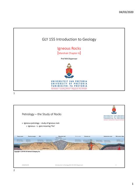 03 2 GLY155 Igneous 3 Small GLY 155 Introduction To Geology Igneous Rocks Marshak Chapter 6