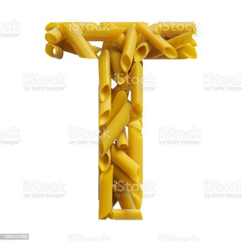 흰색 배경에 고립 된 마카로니 파스타로 만든 알파벳 편지 3d 일러스트레이션 0명에 대한 스톡 사진 및 기타 이미지 0명 노랑 대문자 Istock