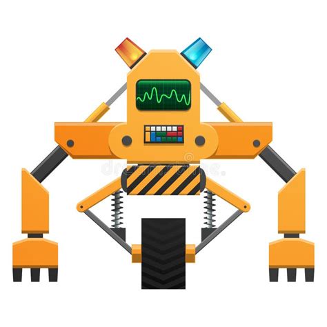 Robot On Buttons Seamless Background Stock Vector Illustration Of Decoration Futuristic