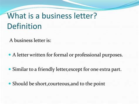 Business Letters And Different Styles PPTX