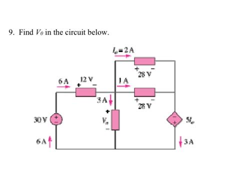 Solved Find V0 In The Circuit Below