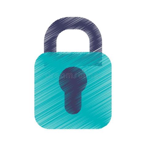 Safe Padlock Isolated Icon Stock Vector Illustration Of Door 90628112