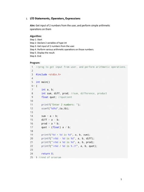 Cp Lab Manual Exp 1 To 4 May 12 Pdf Control Flow Computer