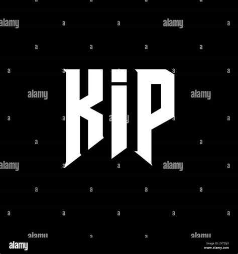 Kip Letter Logo Design For Technology Company Kip Logo Design Black