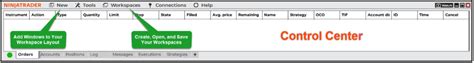 intro to ninjatrader desktop control center ninjatrader