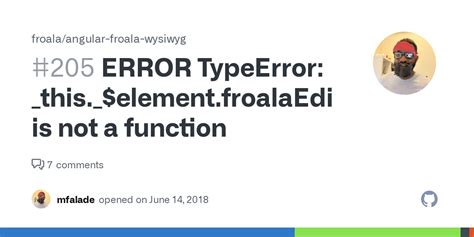 Error Typeerror Thiselementfroalaeditor Is Not A Function · Issue
