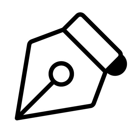 Pen Nib Thin Vector Svg Icon Svg Repo