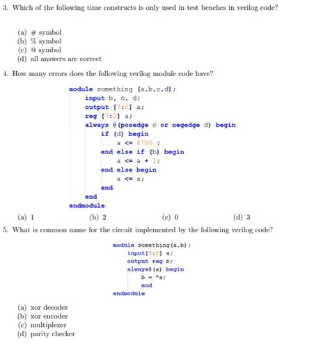 Solved 3 Which Of The Following Time Constructs Is Only