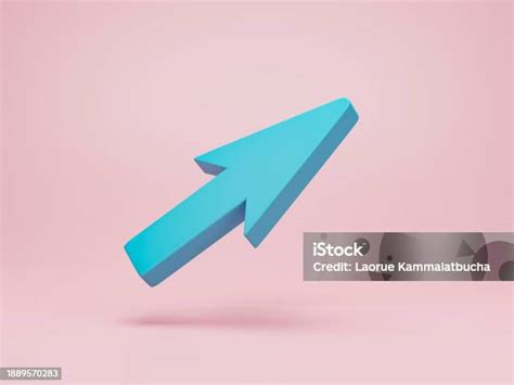 3d 렌더링 3d 일러스트레이션 파란색 마우스 화살표 아이콘입니다 분홍색 배경에 웹 사이트에 대 한 기하학적 최소 커서 기호입니다 0명에 대한 스톡 사진 및 기타 이미지