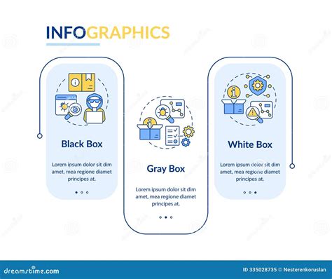 Software Penetration Testing Rectangle Infographic Vector Stock Vector Illustration Of Design