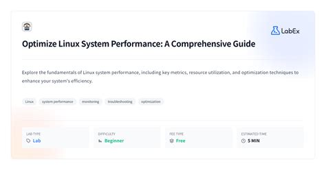 Optimize Linux System Performance A Comprehensive Guide Labex