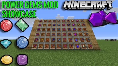 Minecraft Power Gems Mod Showcase Youtube