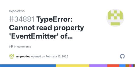 Typeerror Cannot Read Property Eventemitter Of Undefined When Using Rn 0770 And Expo