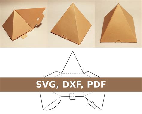 Pyramid Box Template Pyramid Container Pyramid Shaped Box Pyramid