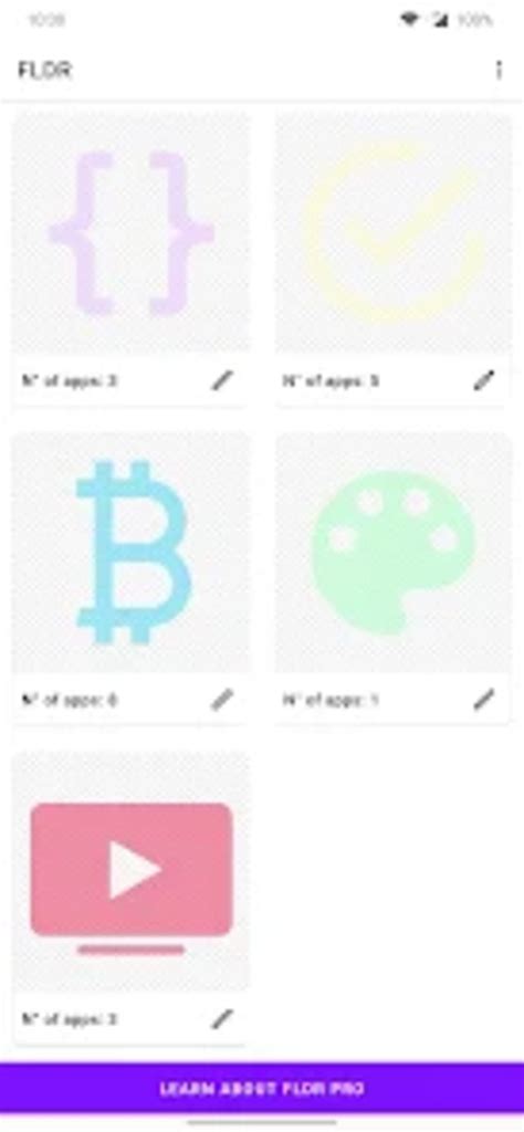 FLDR widget apps folder для Android Скачать