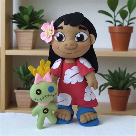 Lilo E Xepa Em Feltro 30cm Elo7 Produtos Especiais