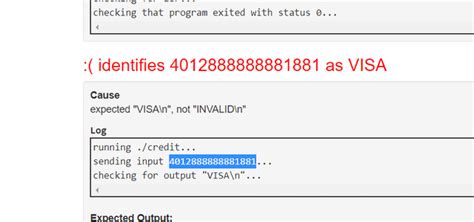 credit problem set question r cs50