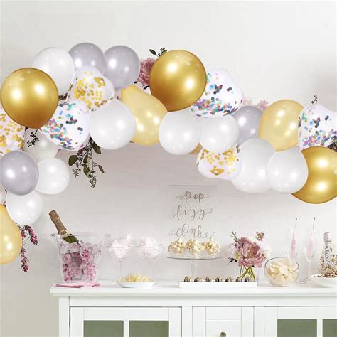 100pcs Latex Balloon Garland Arch Kit Heart Sequin Grandado